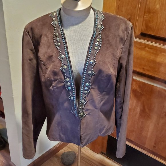 DD Ranch Wear | Jackets & Coats | Vintage Dd Ranch Wear Leather Studded ...